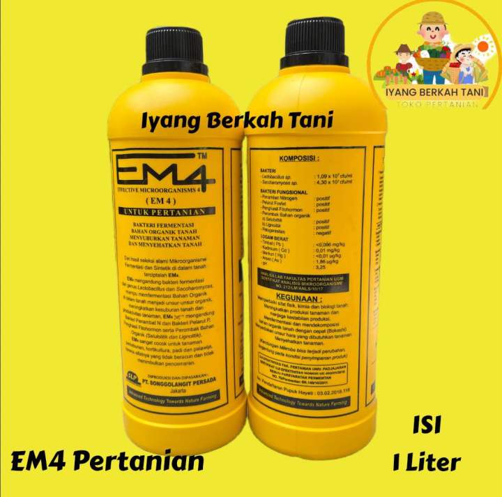 EM4 Pupuk Organik Cair Pertanian 1Liter | Lazada Indonesia