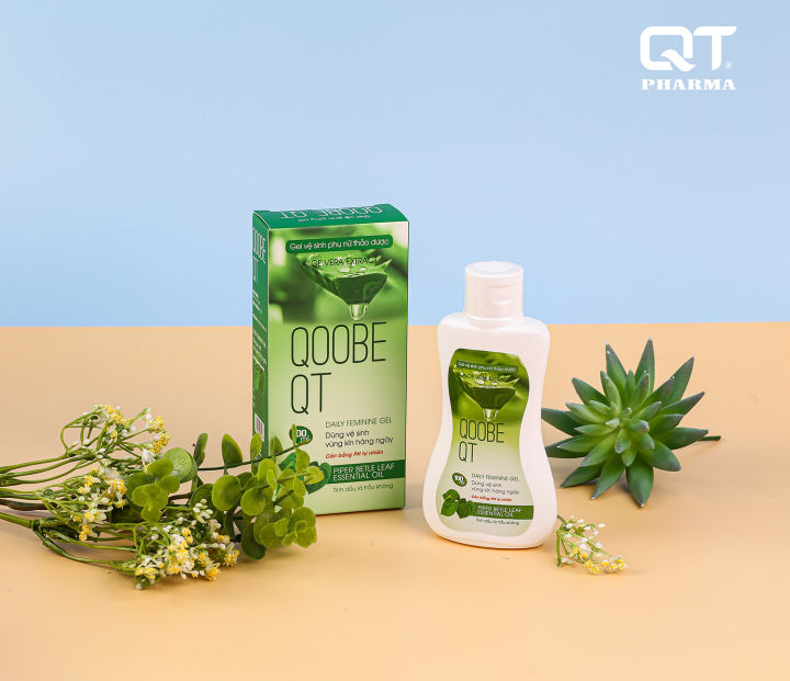 Dung dịch vệ sinh phụ nữ Qoobe QT chai 100ml, chiết xuất từ lá trầu và lô hội | Lazada.vn
