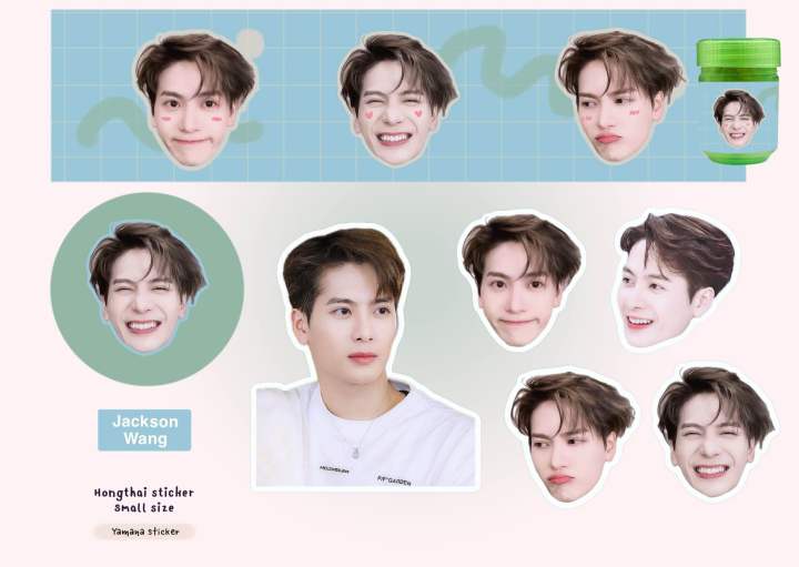 Sticker สติกเกอร์ติดยาดมหงส์ไทย ลาย jackson wang กันน้ำได้ ไดคัทแล้ว 20 ...
