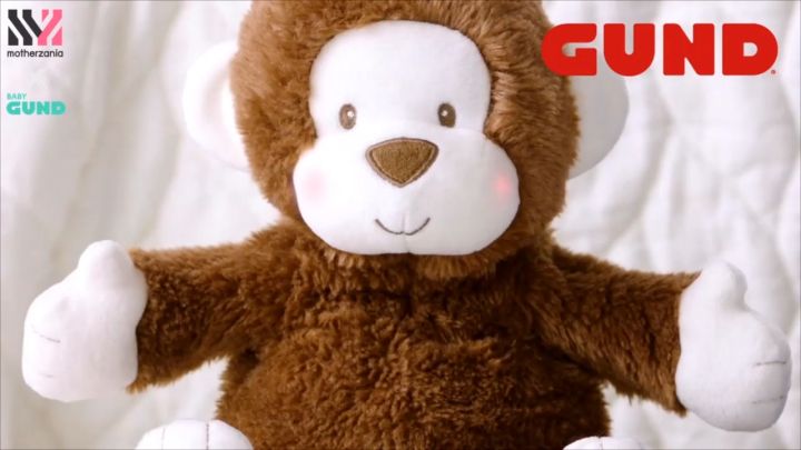 🔥พร้อมส่ง🔥 ตุ๊กตามีเสียง Gund Clappy Monkey แขนขยับได้ตามเสียงเพลง มี ...