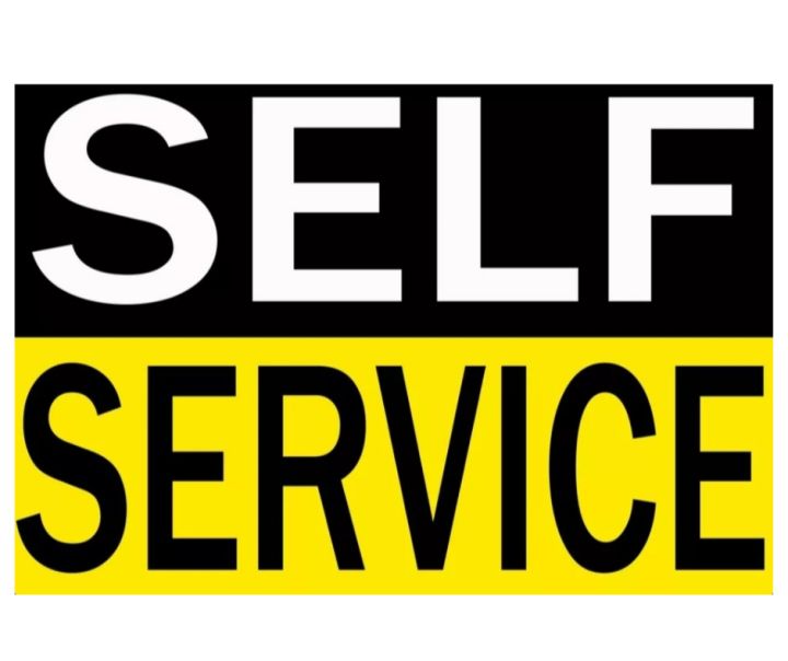 Self Service Laminated A4size Signages waterproof | Lazada PH