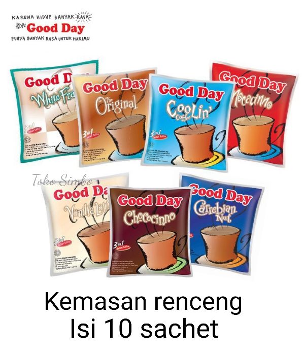 Good Day Coffee kopi goodday bubuk kemasan renceng isi 10 sachet | Lazada Indonesia