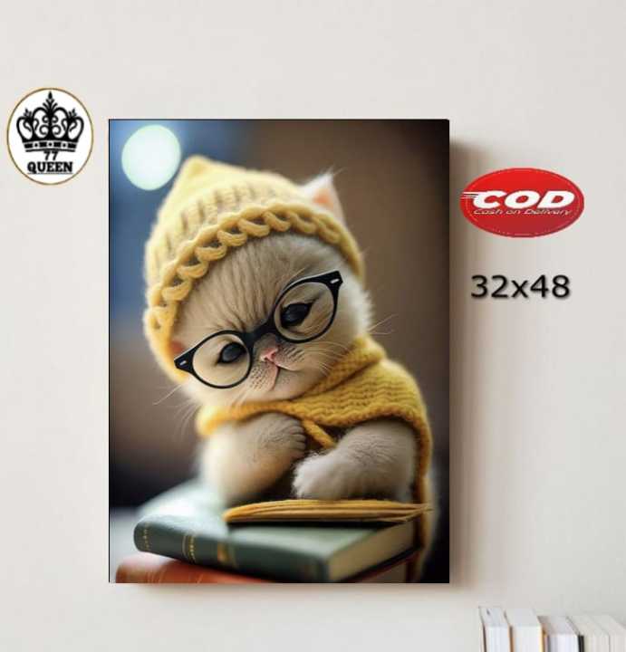 HIASAN DINDING POSTER TEMA KUCING/POSTER DINDING KUCING UKURAN JUMBO ...