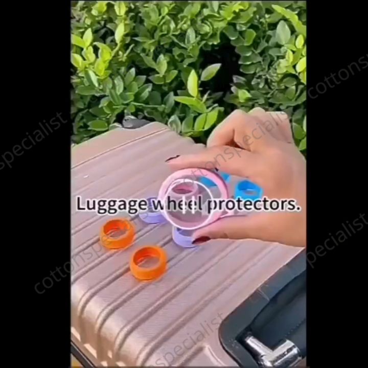 [ READY STOCK ] Colorful Silicone Luggage Wheel Cover Suitcase Wheels ...
