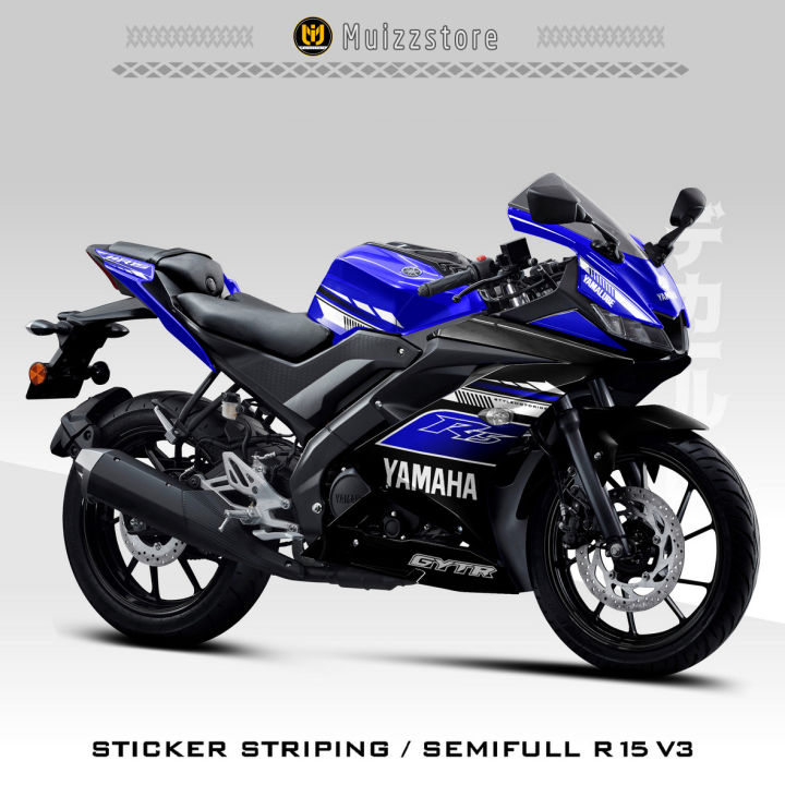 STICKER SEMIFULL YAMAHA R15 V3 / MOTIF 16 CO / YZF-15 / R150 / VARIASI ...