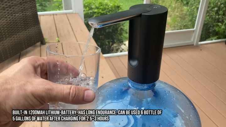 Automatic Water Dispenser Wireless Rechargeable Portable Touch Electric ...