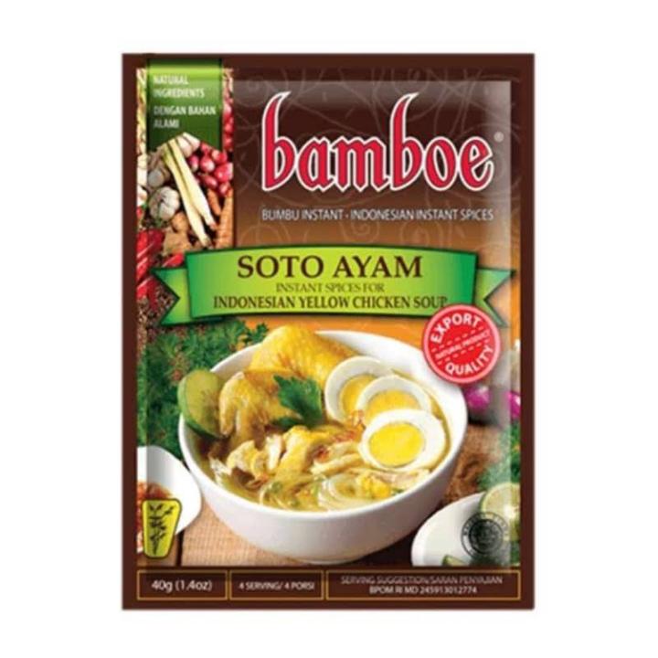 bumbu basah instan cap bamboe rasa soto ayam 40gr | Lazada Indonesia