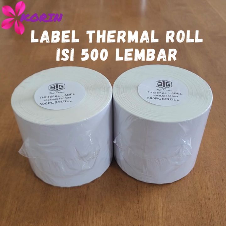 Kertas Sticker Thermal Label Barcode BIG ROYAL PACK / KUYA / PABRIKAN ...