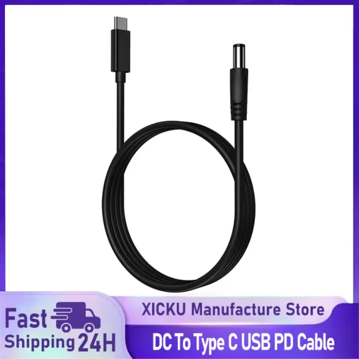 New DC To Type C USB PD 9V 12V 15V 20V 5.5x2.1mm 2.5 Power Supply Cable ...
