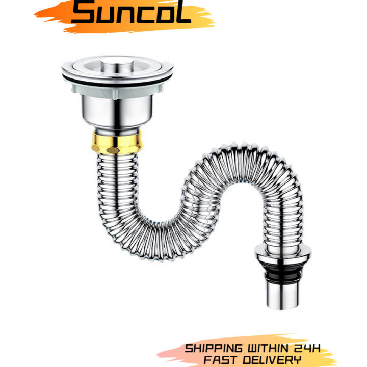 Kitchen Sink Drainer Strainer With Stainless Steel Hose Kitchen Sink ...