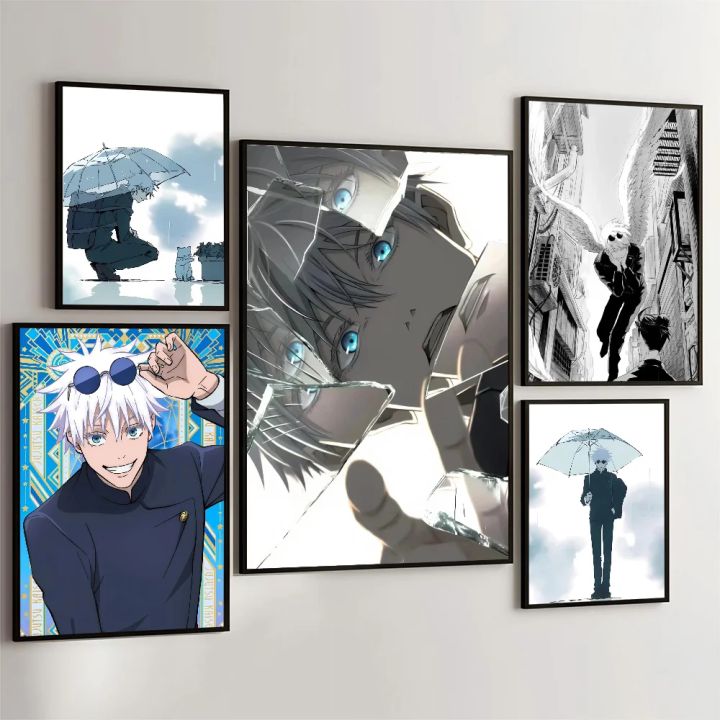 1PC Jujutsu Kaisen Gojo Satoru Poster Movie Sticky Posters Retro Kraft ...