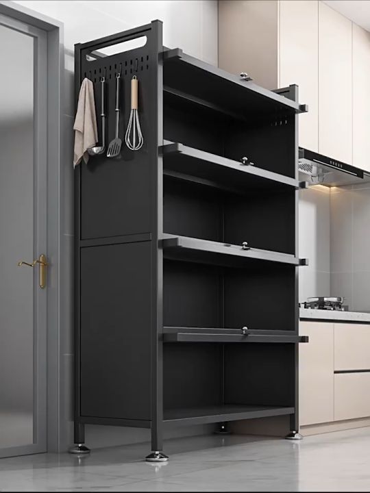 Kitchen Rack With Hole Board Home storage cabinets with doors ...