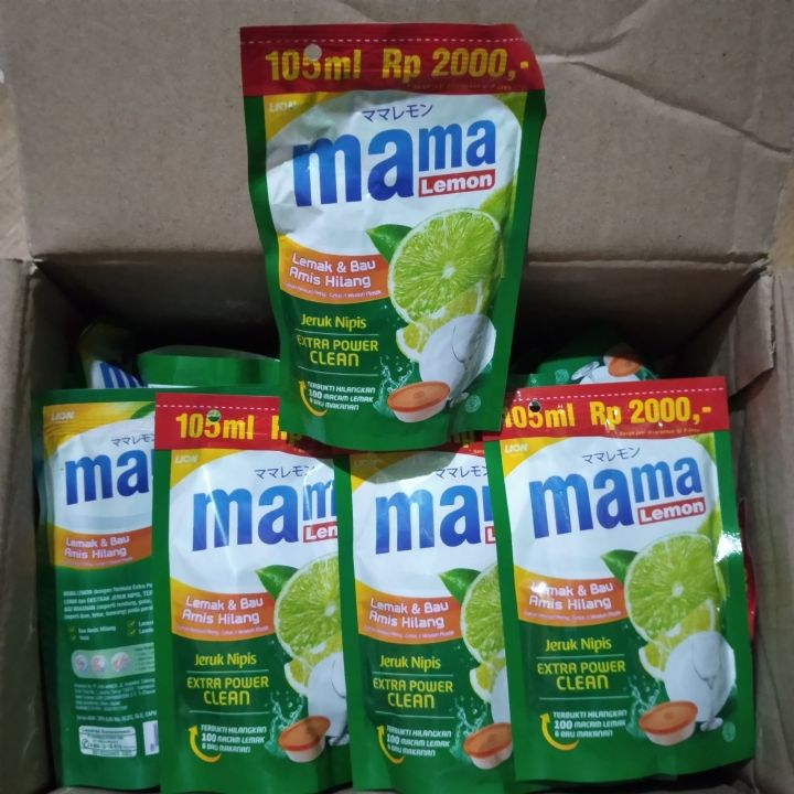 Paket Mama Lime Mama Lemon 105 ML Harga Eceran 2000 Sabun Cuci Piring ...