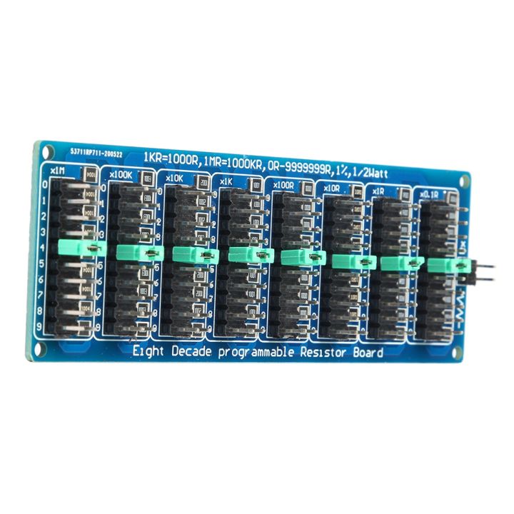 Programmable Eight Decade Resistor Board 1R-9999999R 1/2 Watt ...
