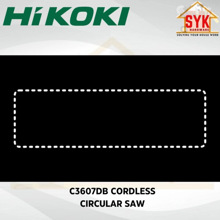 SYK Hikoki C3607DB Cordless Circular Saw Solo Battery Wood Cutting ...