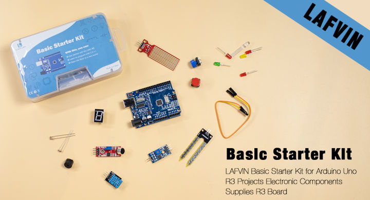 Lafvin Basic Starter Kit For Arduino Uno R3 Projects Beginner Learning Set With Tutorial Code