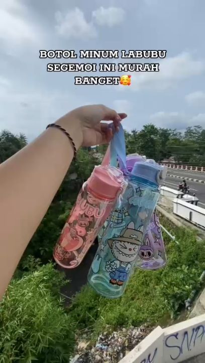 Botol Minum Bening 1 Liter Aesthetic Botol Viral Transparan Aesthetic ...