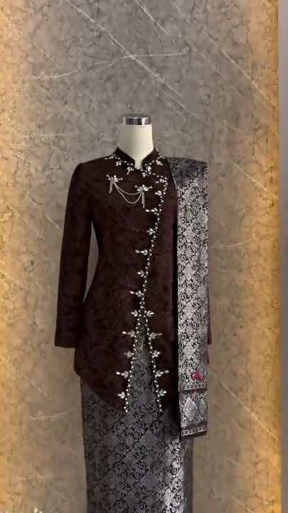 Kebaya Ayu Janggan Premium Rok Songket Baju Kondangan Wisuda Songket ...