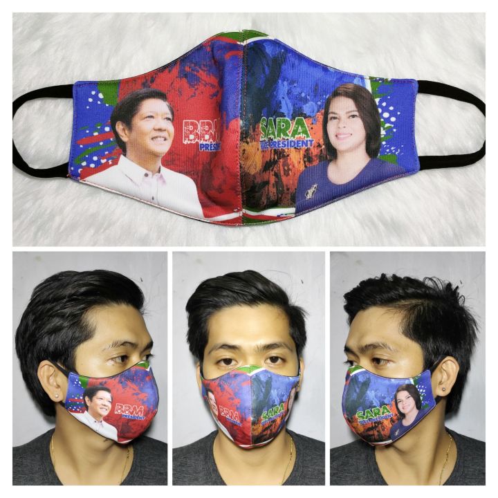 TEAM BBM MARCOS SARA DUTERTE FACE MASK / MOSAIC DESIGN | Lazada PH