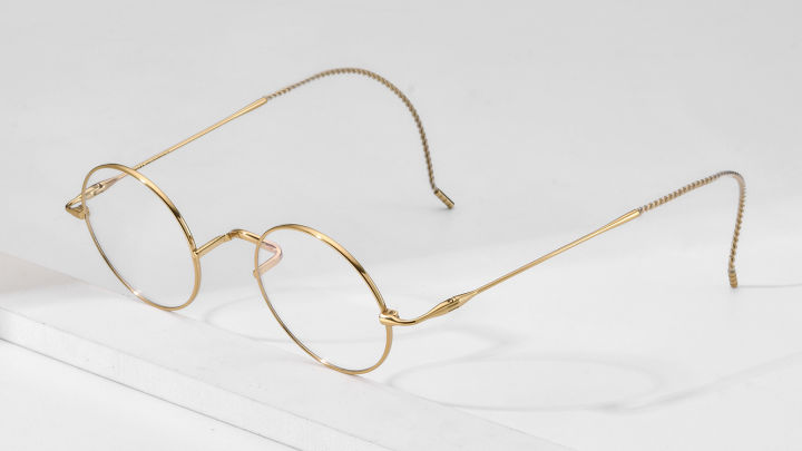 FONEX Titanium Glasses Frame Men Brand Design Vintage Round Eyeglasses ...