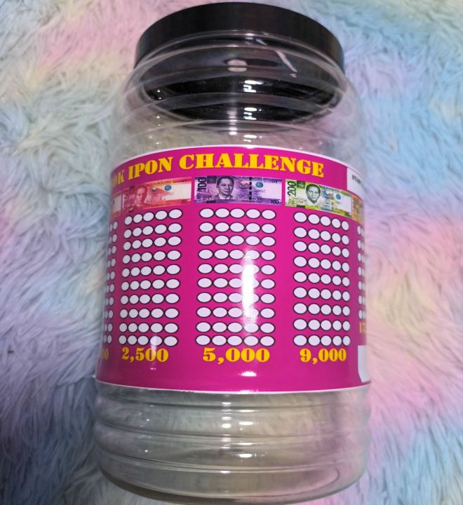 Plastic Jar 60k Ipon Challenge 1liter | Lazada PH