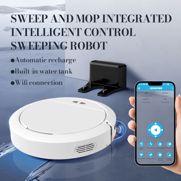 2024 Newest Smart Robot Vacuum Cleaner Wi-Fi Automatic Charging APP Remote Control Powerful ...