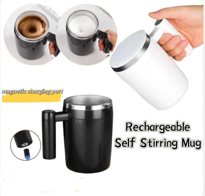 ⭐Rechargeable Automatic Stirring Coffee Milk Tea Cup Mug Mixer Thermal ...