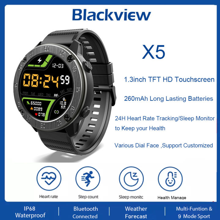 Blackview X5 Original Genuine Brand Smartwatch Sleep Tracker Heart Rate ...