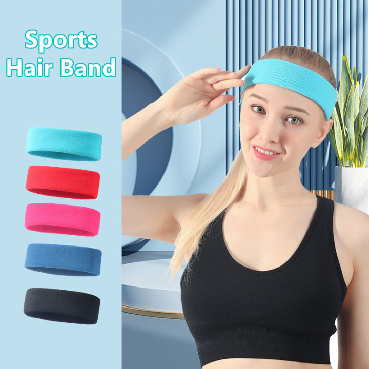 [lady Sugar] Unisex Yoga Absorb Sweat Headband Elasticity Turban Hair