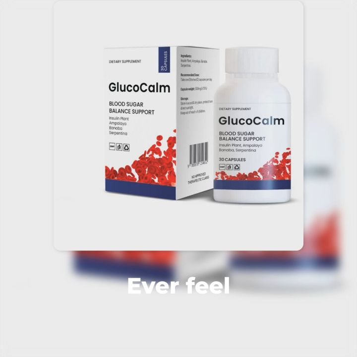 GlucoCalm 30 Capsules for Diabetes - Control Blood Sugar Levels ...