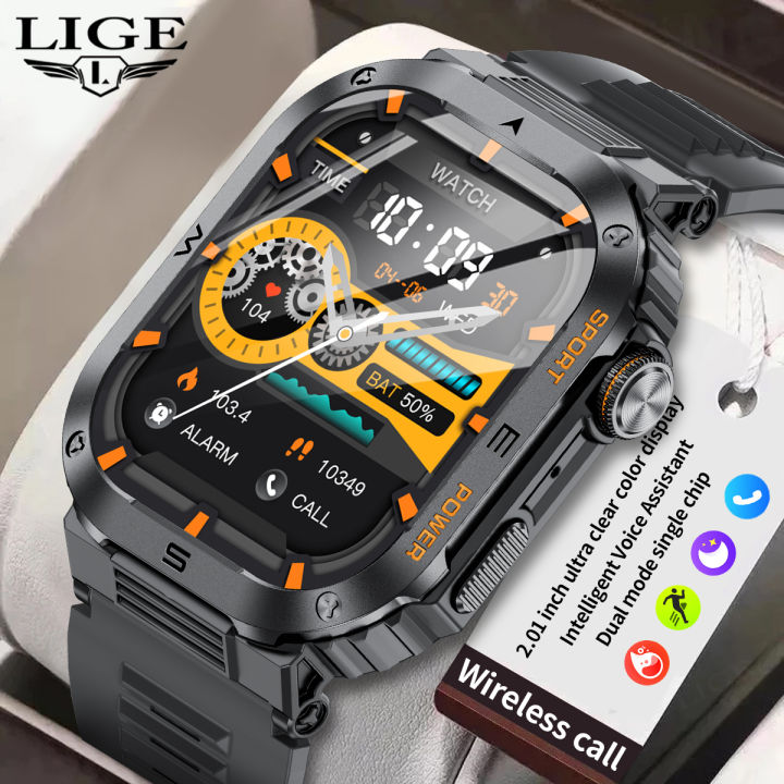 LIGE Original Smart Watch for Men Bluetooth Call Multi-Function Health ...
