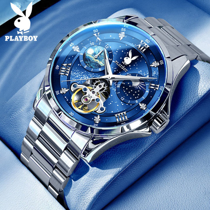 PLAYBOY watches for men original automatic fashion luxury diamond ...