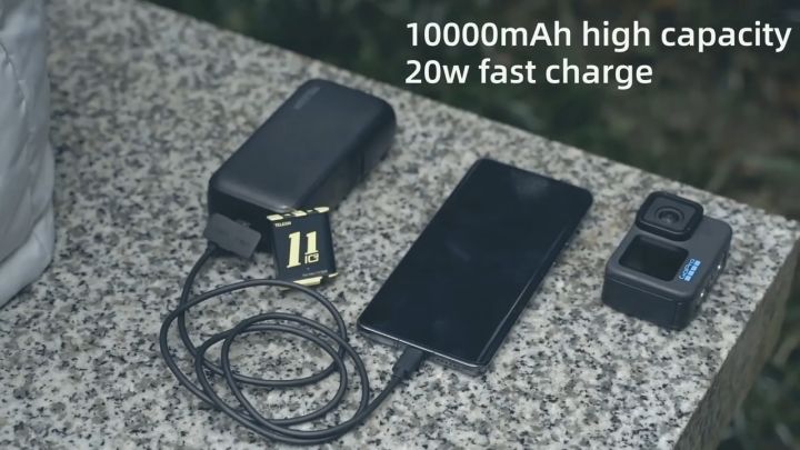 TELESIN External Powerbank Storage Portable Charging Box Fast Charge ...