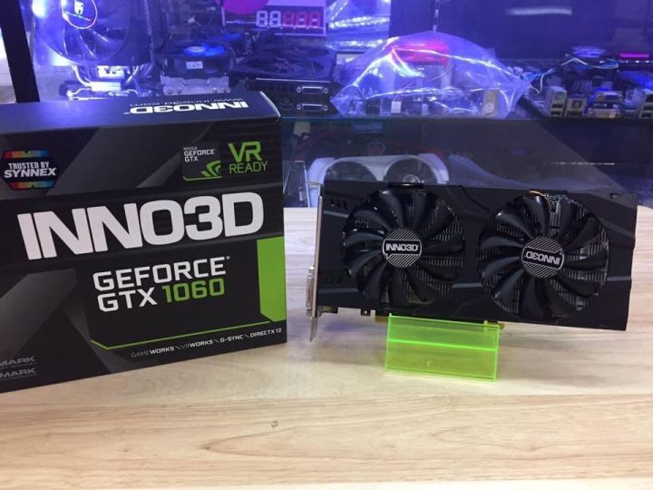 การ์ดจอ VGA inno gtx1060 6gb 2พัดลม มือสอง | Lazada.co.th
