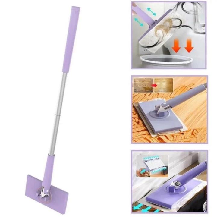 Hands-Free Mini Cleaning Mop For Floor/Window Automatic Face Towel Mop ...