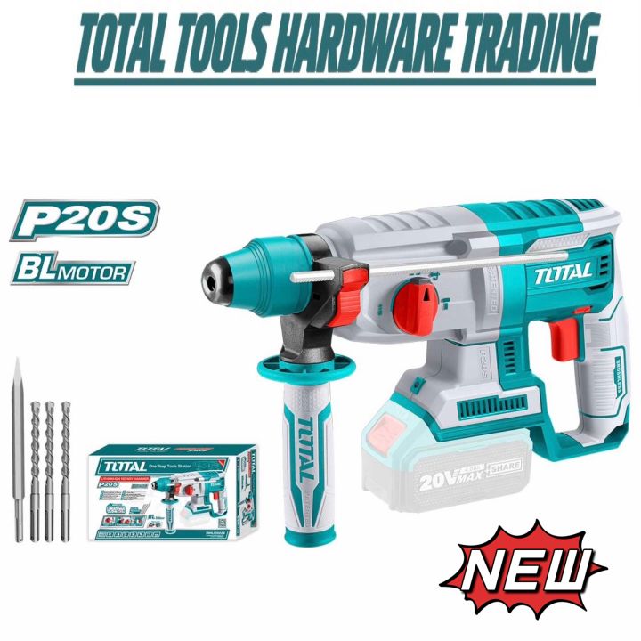 TOTAL Lithium-ion rotary hammer 20V (TRHLI20228) | Lazada