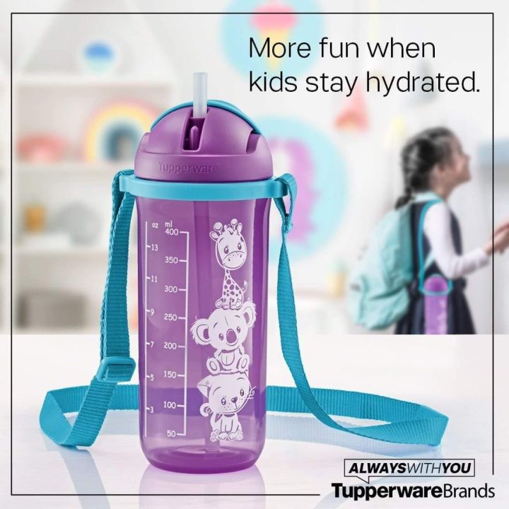 Tupperware Twinkle Straw Tumbler 400ml | Lazada