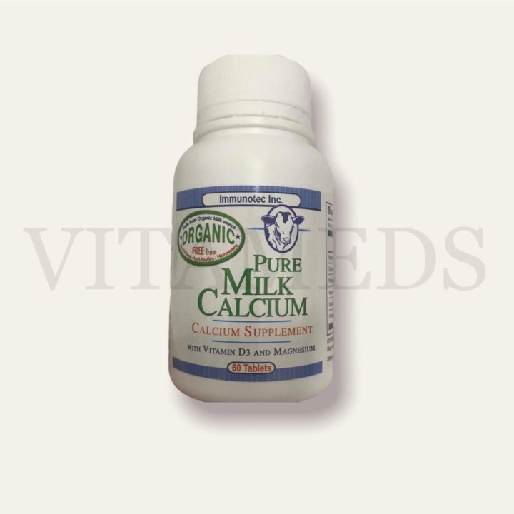 Immunotec Organic Pure Milk Calcium supplement with Vitamin D3 ...
