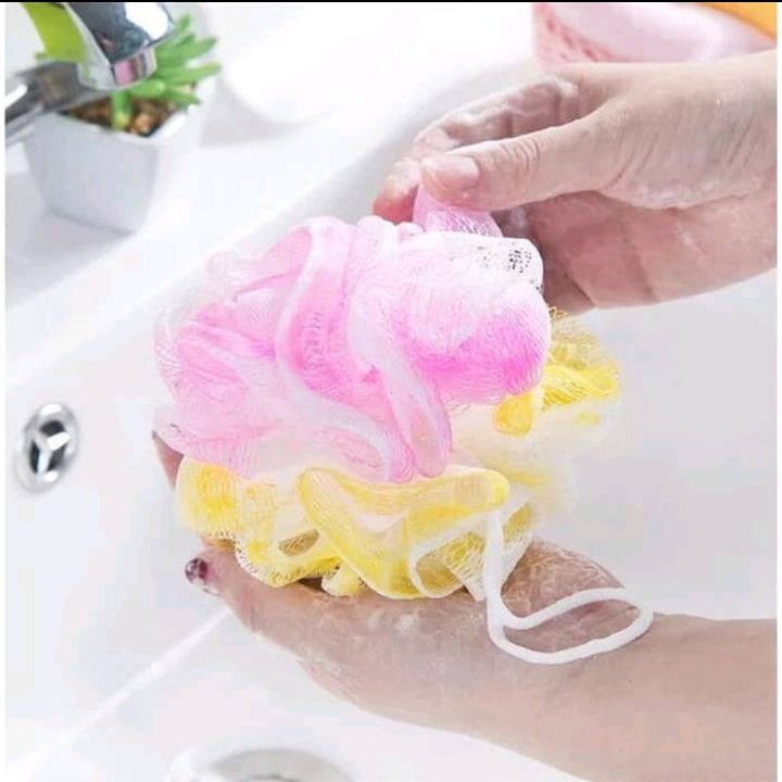 Spon Mandi / Bath Sponge / Spons Mandi Mekar / Shower Puff / 2 warna ...