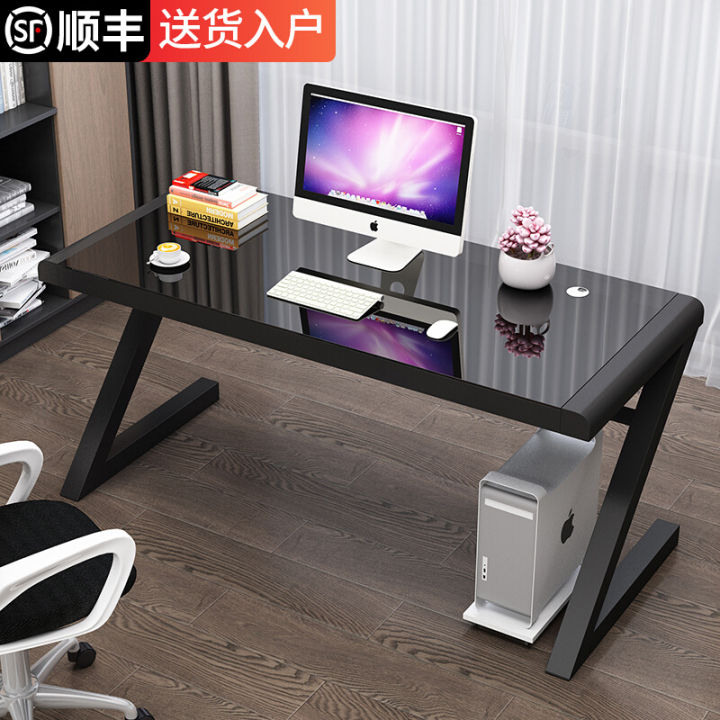 Desktop Computer Desk Home Game Tables Bedroom Minimalist Tempered ...