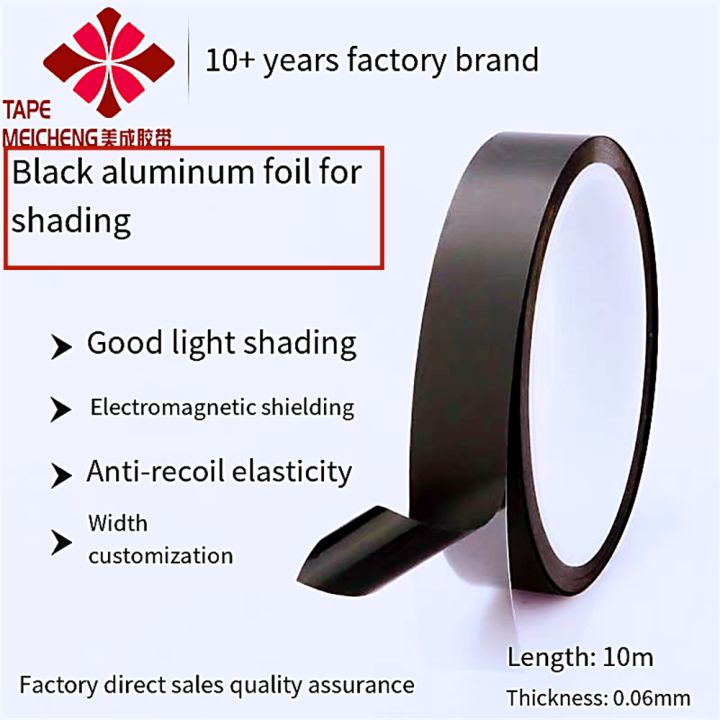 Black Masking Aluminium Foil Tape LED Display Light Guide Panel Black ...