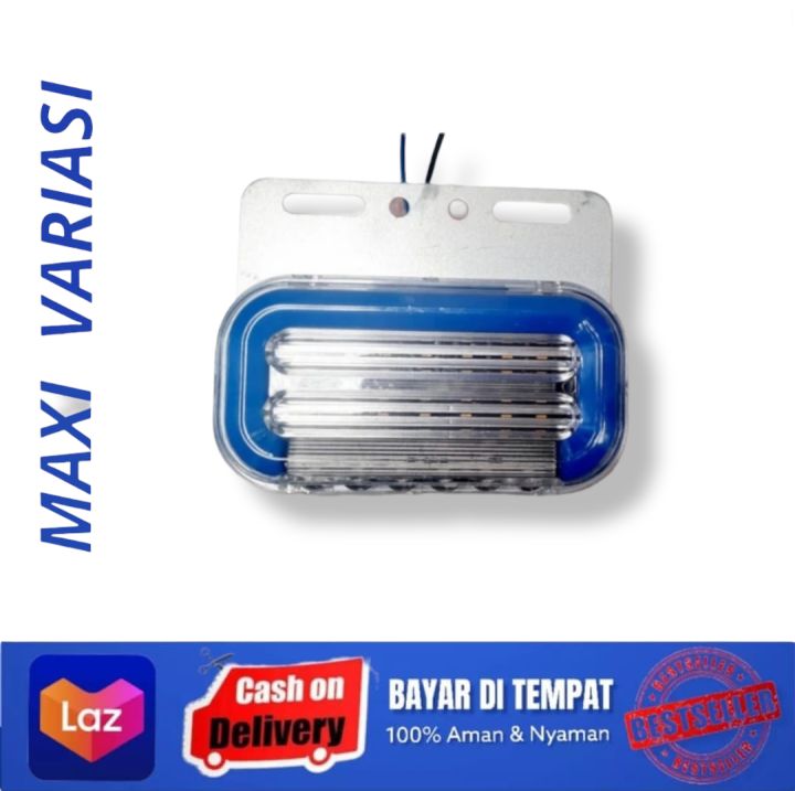 Lampu Bak Truk Samping 12V 24V Sein Running / Lampu LED Bak Truck 24 Volt 12V Oval | Lazada ...