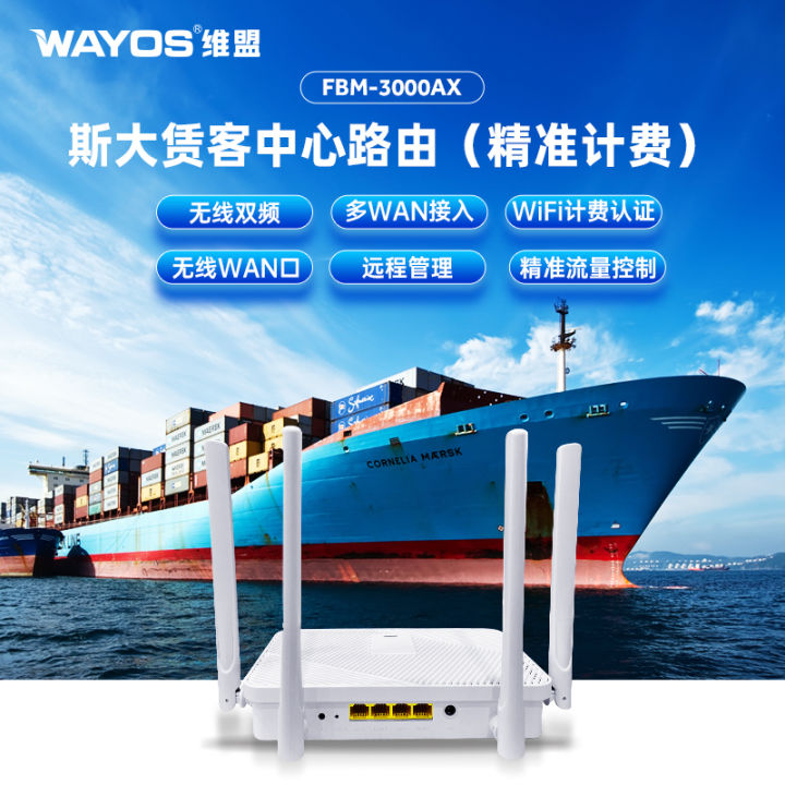 Fenxun Weisheng 5G Dual-Band WiFi6 Router Navigation Gateway Marine ...