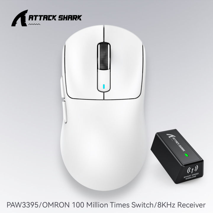 Attack Shark X3 PixArt PAW3395 Wireless Mouse, 26K DPI Lightweight ...