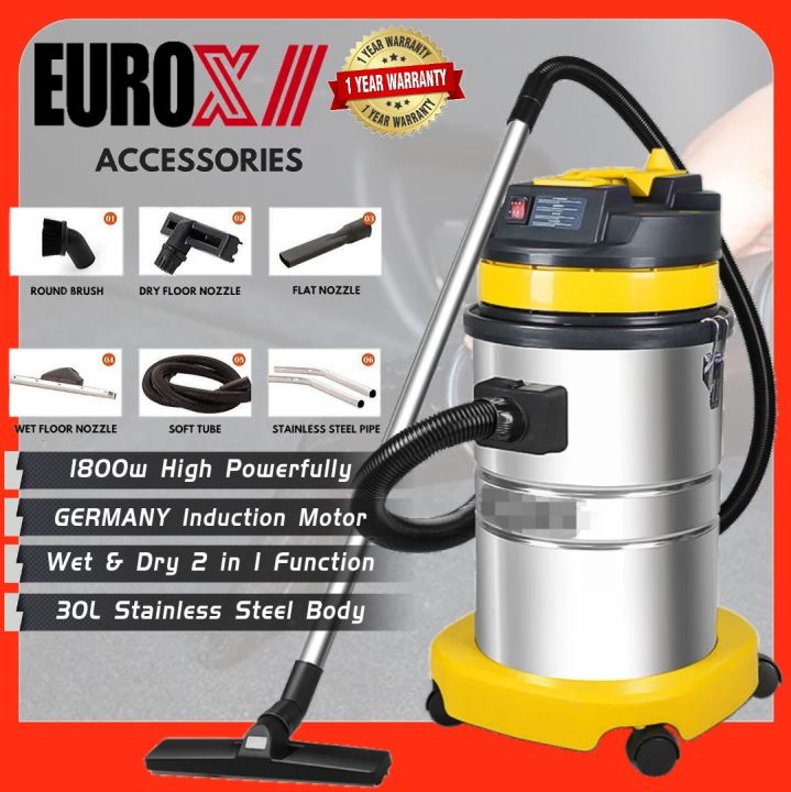 Eurox Vac5001 1800w Germany Induction Motor 30l Stainless Steel Wet