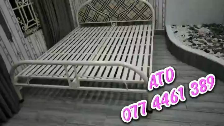 Giường ngủ giá rẻ giường sắt đơn tròn sơn tĩnh điện cao cấp ngang 0.8m 1m 1m2 1m4 1m8 1m6 1m8 ...