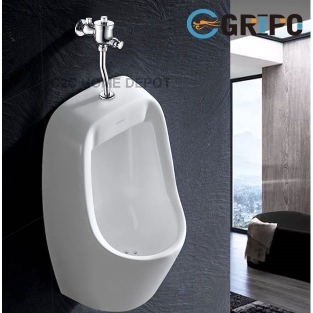 GRIPO solid brass chrome plated push button urinal valve | Lazada PH