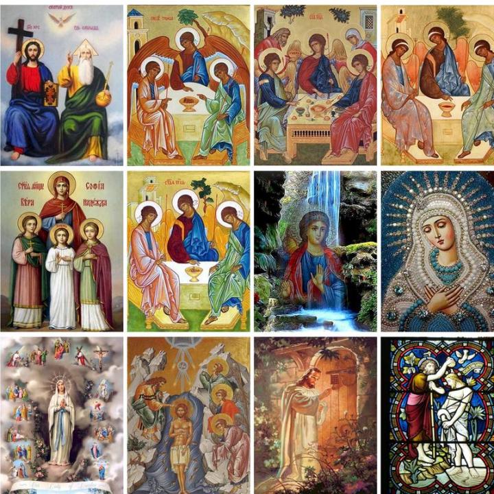 GATYZTORY Religious Painting By Numbers Gods Jesus For Adults Kids Home ...