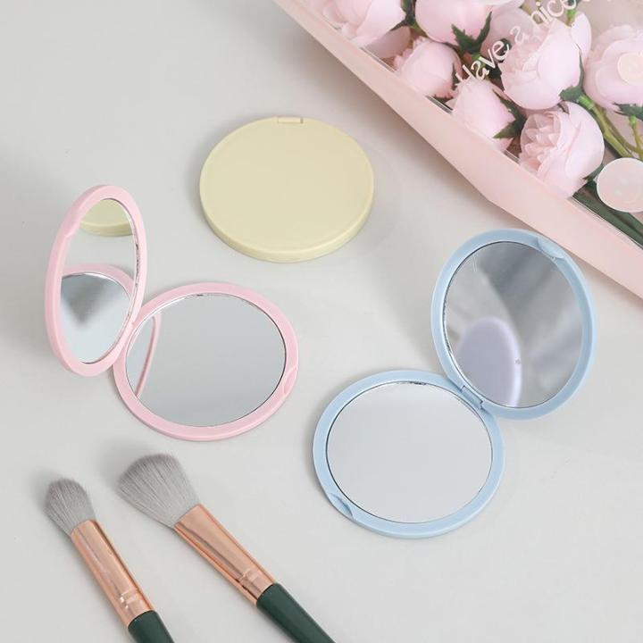 Portable Folding Makeup Mirror Double Side Small round Mirror Personal ...