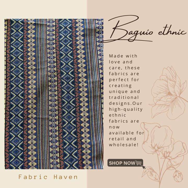 Ethnic Baguio / Igorot Fabric Geometric Design | Lazada PH